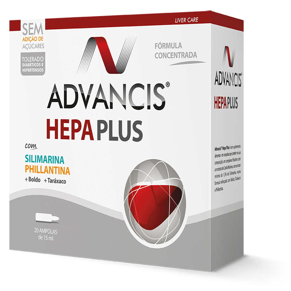 Advancis Hepa Plus Amp 15ml X 20 amp beb | Farmácia Brasil